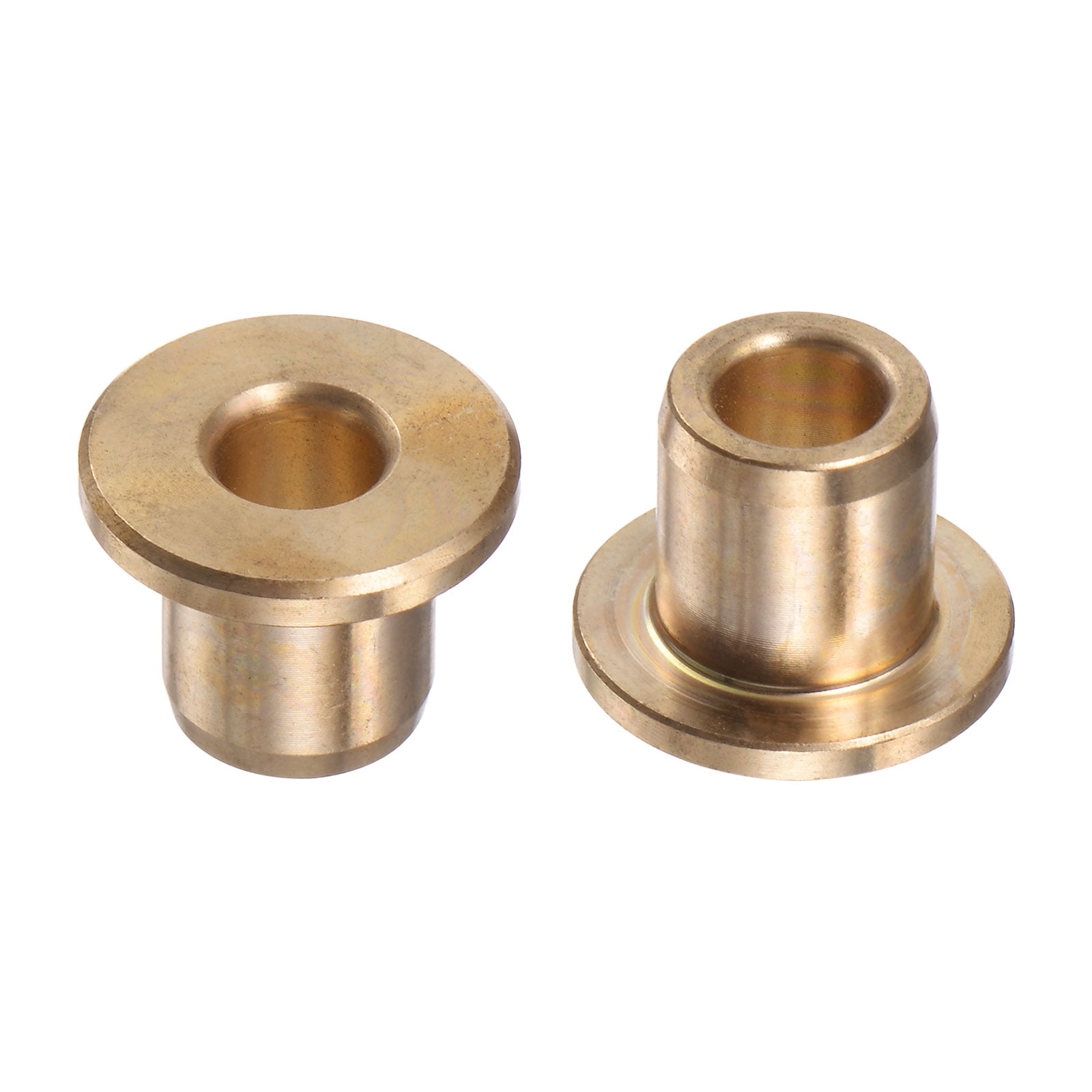 Flange Bearing Sleeve 6mm x 10mm x 12mm Bronze Self Lubricating ...