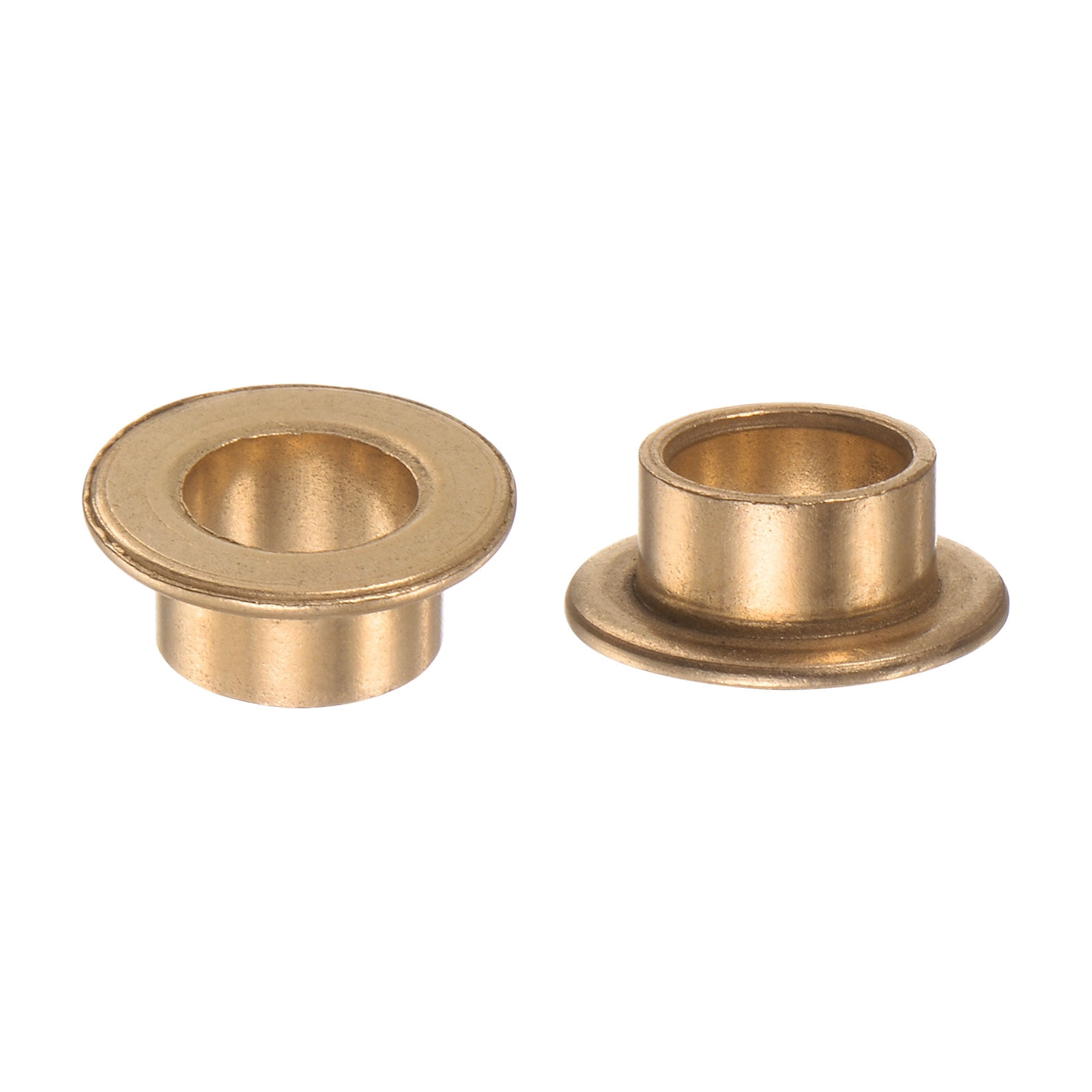 Flange Bearing Sleeve 8mm x 10mm x 6mm Bronze Self Lubricating Bushings ...