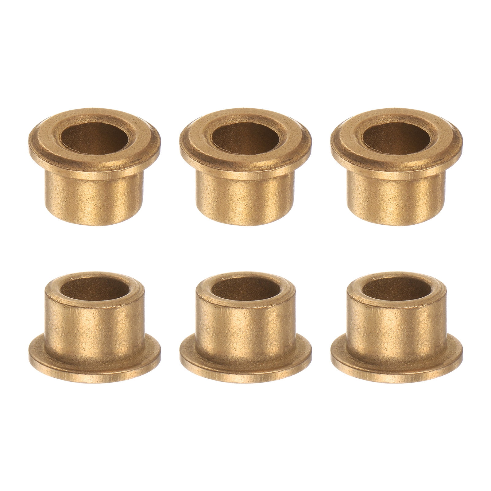 Flange Bearing Sleeve 8mm x 12mm x 10mm Bronze Self Lubricating ...
