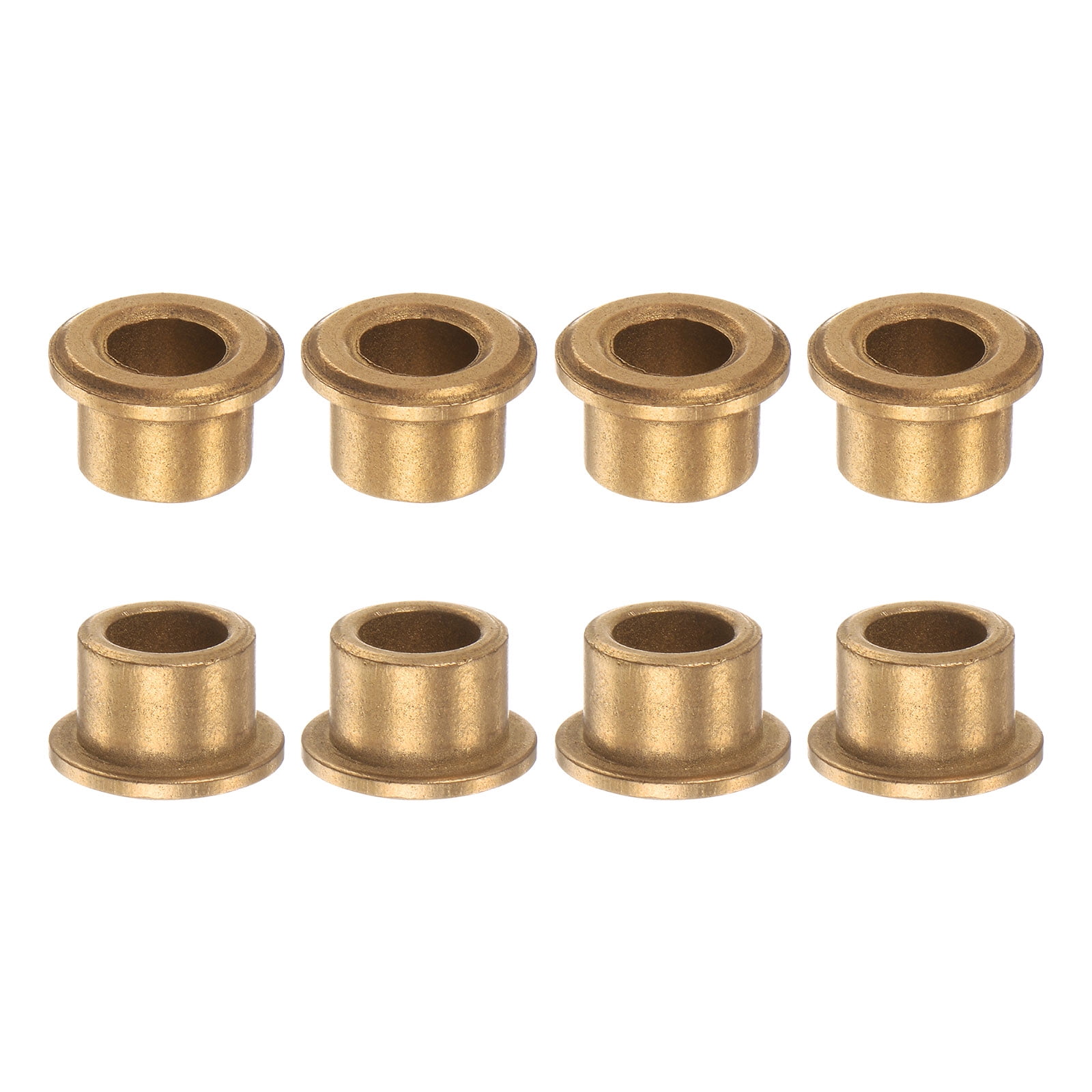 Flange Bearing Sleeve 8mm x 12mm x 10mm Bronze Self Lubricating ...