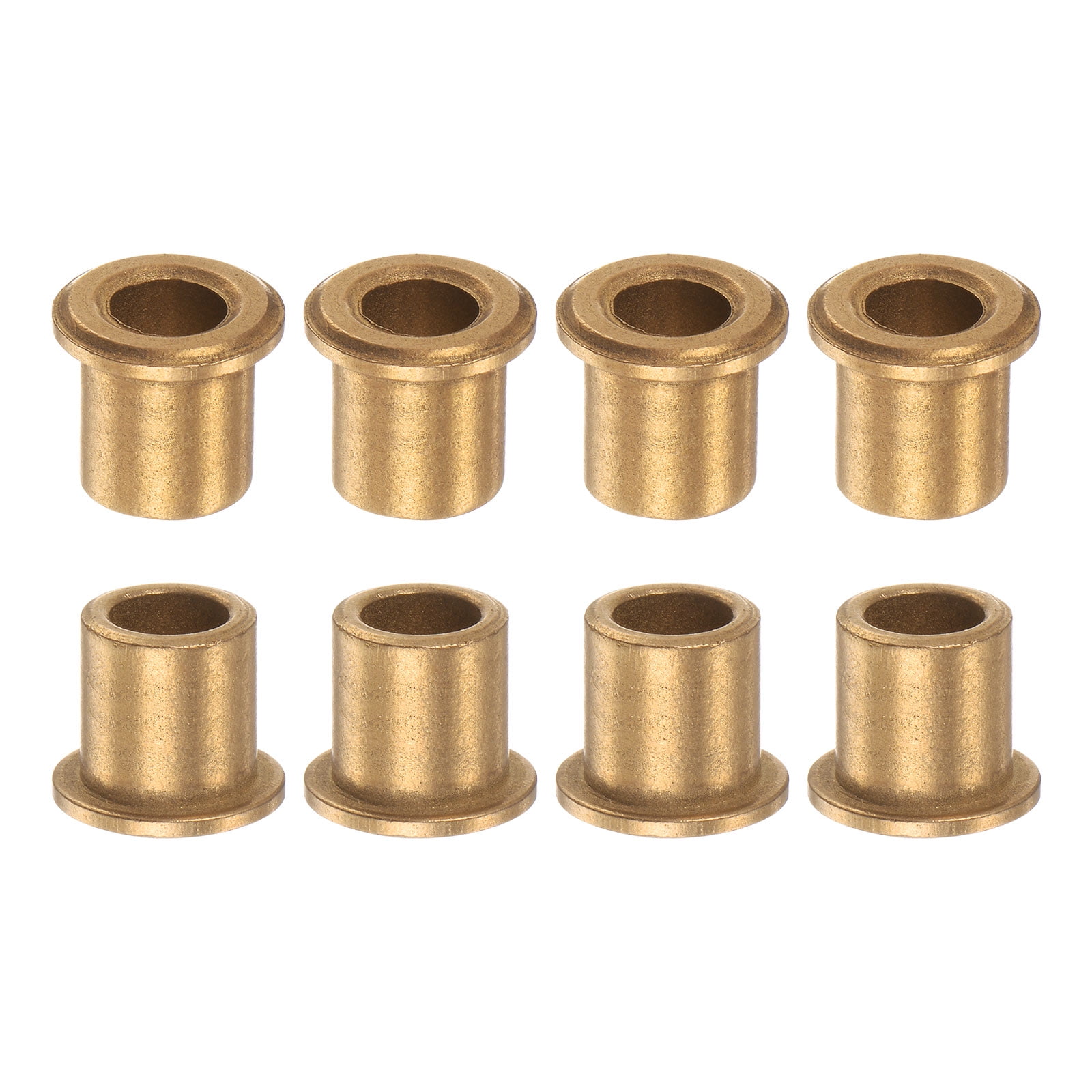 Flange Bearing Sleeve 8mm x 12mm x 15mm Bronze Self Lubricating ...