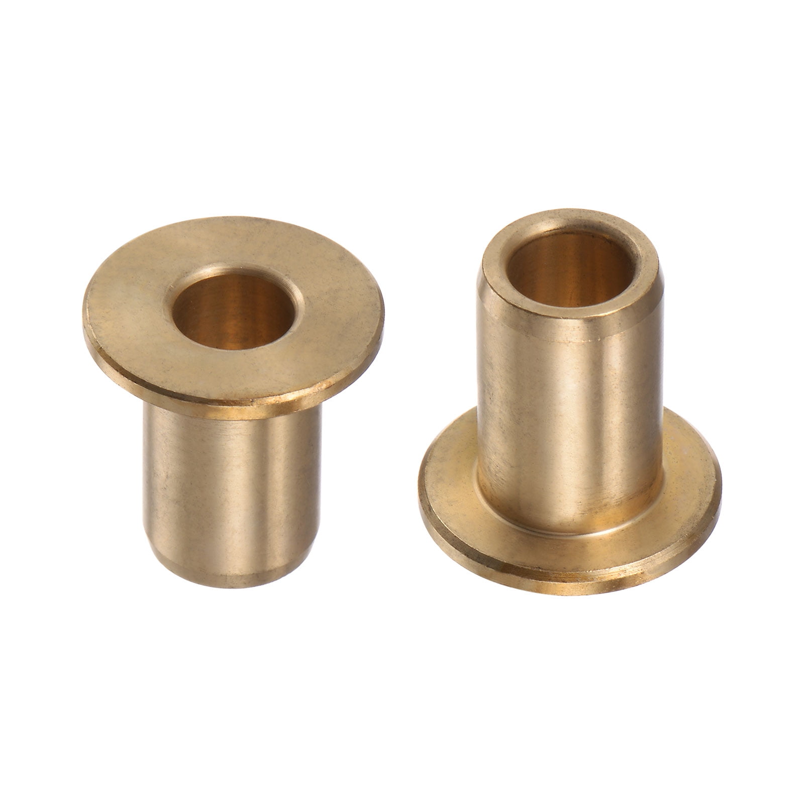 Flange Bearing Sleeve 8mm x 12mm x 20mm Bronze Self Lubricating ...