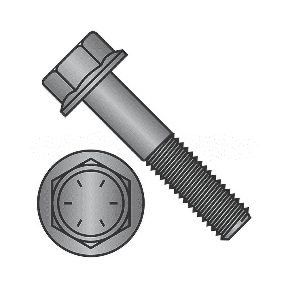 Flange Bolt - Flanged Indented Hex Head - Black Phosphate Grade 8 Steel ...