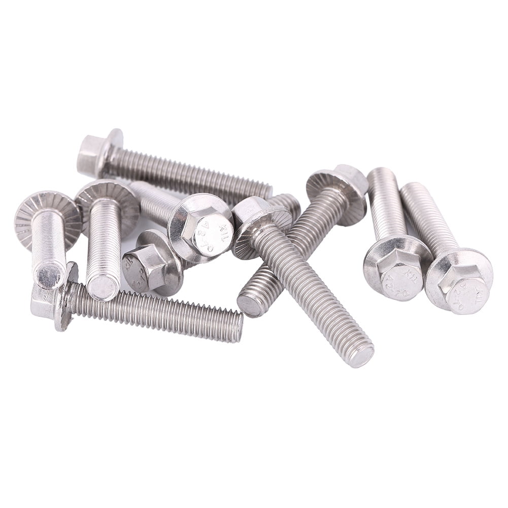 Flange Hex Screws - M8 Stainless Steel SS304 Hex Drive Flange Screws ...