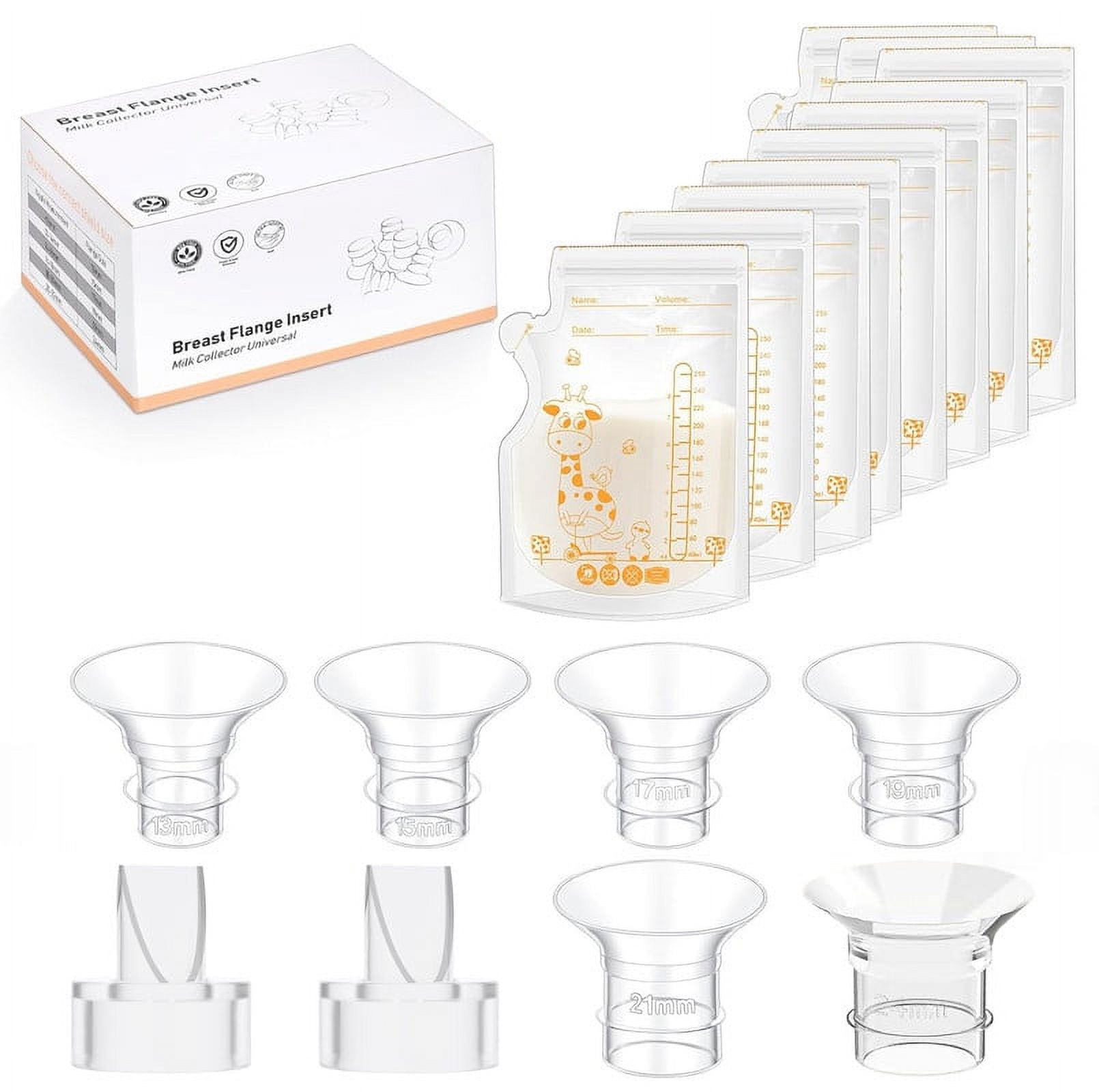 Flange Sizing Kit with 6Pcs Flange Inserts 13/15/17/19/21/24mm and 10 ...