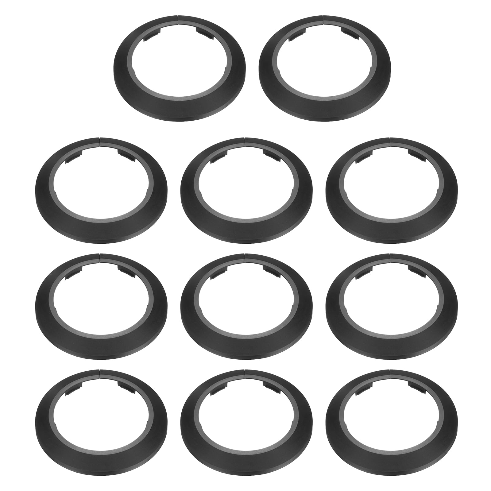 Flange Water Pipe Cover Black Pipe Cover 90mm PP Plastic Water ...