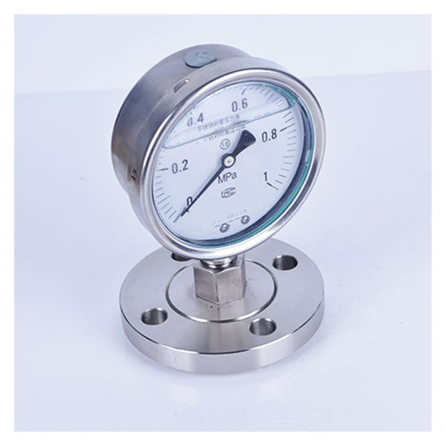Flanged All Stainless Steel Pressure Gauge Flange Connection Stainless Steel Diaphragm Pressure ...