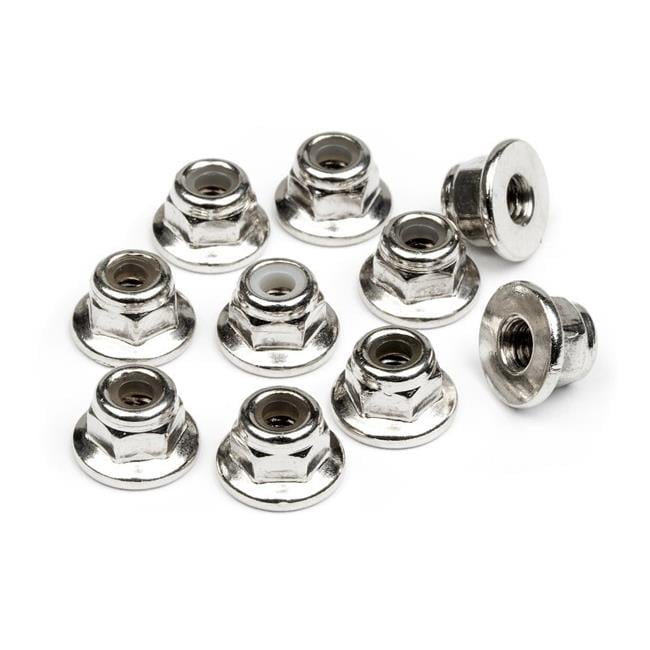 Flanged Lock Nut M3, 10 Piece - Walmart.com