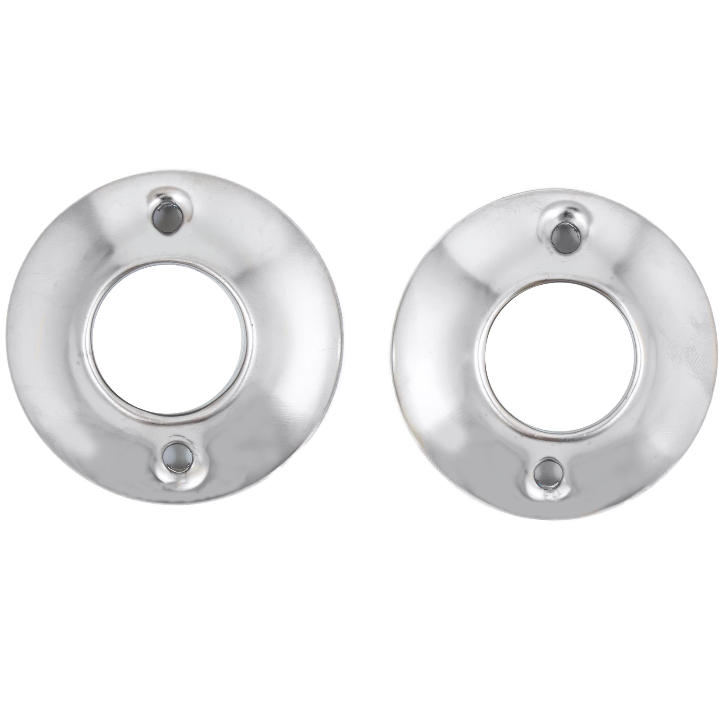 Stone Harbor Polished Chrome Flanges for Economy Shower Rod, Exposed ...