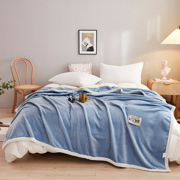 Flannel Air Conditioner Blanket | Super Soft Microfiber Polyester ...