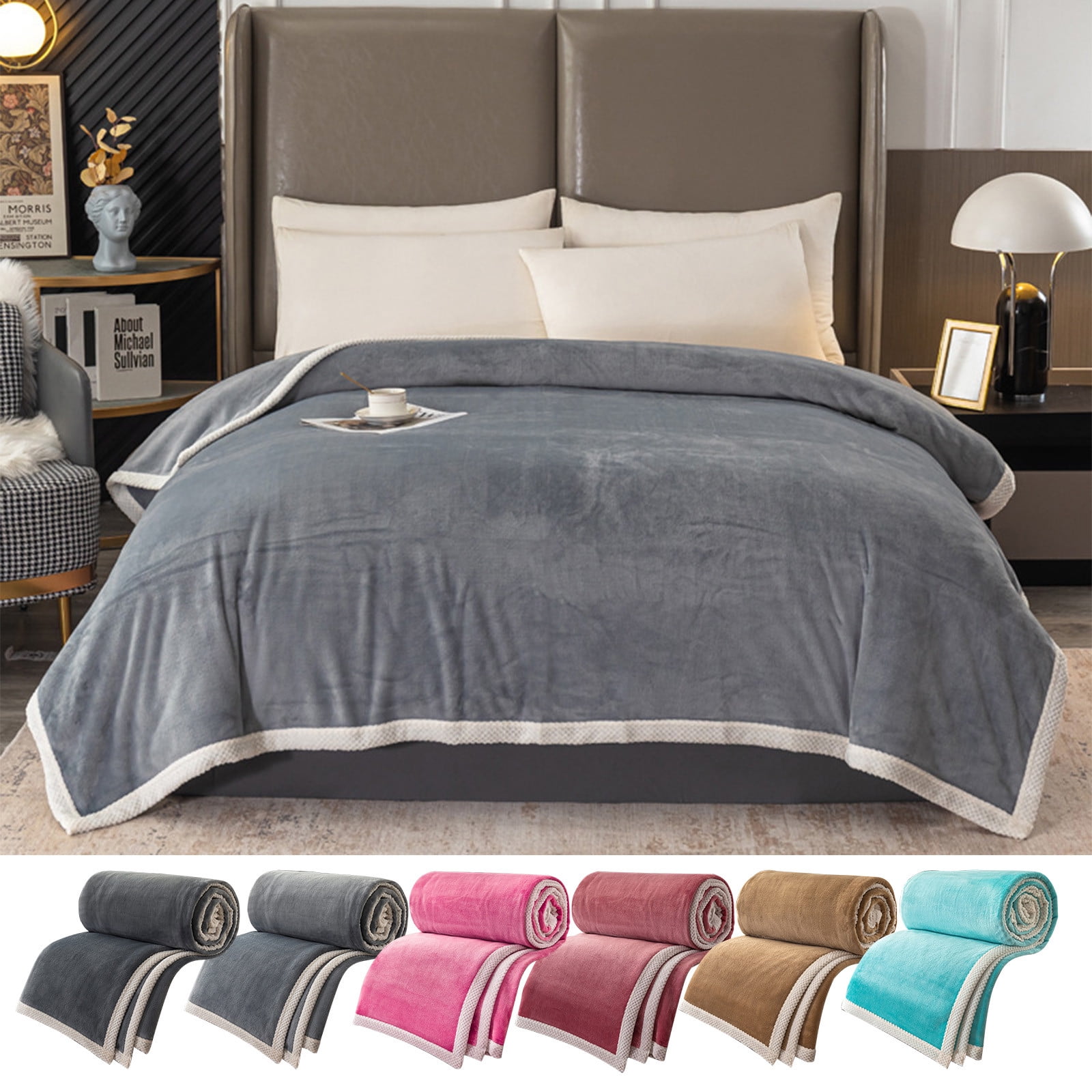 Flannel AirConditioner Blanket, High-Density, Soft Texture, Dual-Sided ...