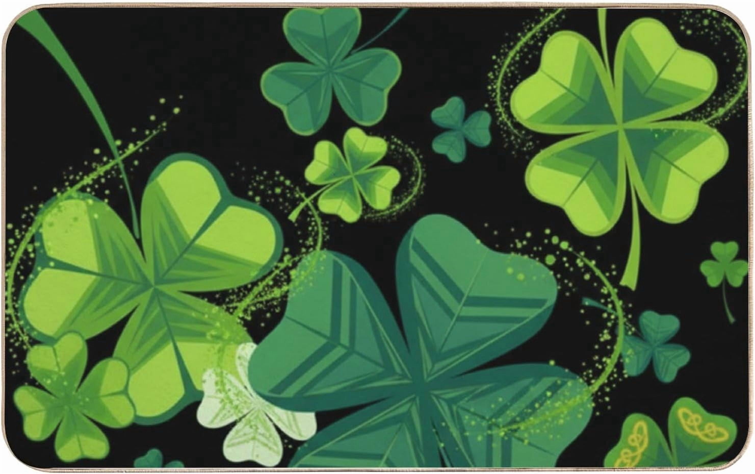 Flannel Anti Fatigue Mat 24 × 16 Inch, St. Patrick''s Romantic Sweet No ...