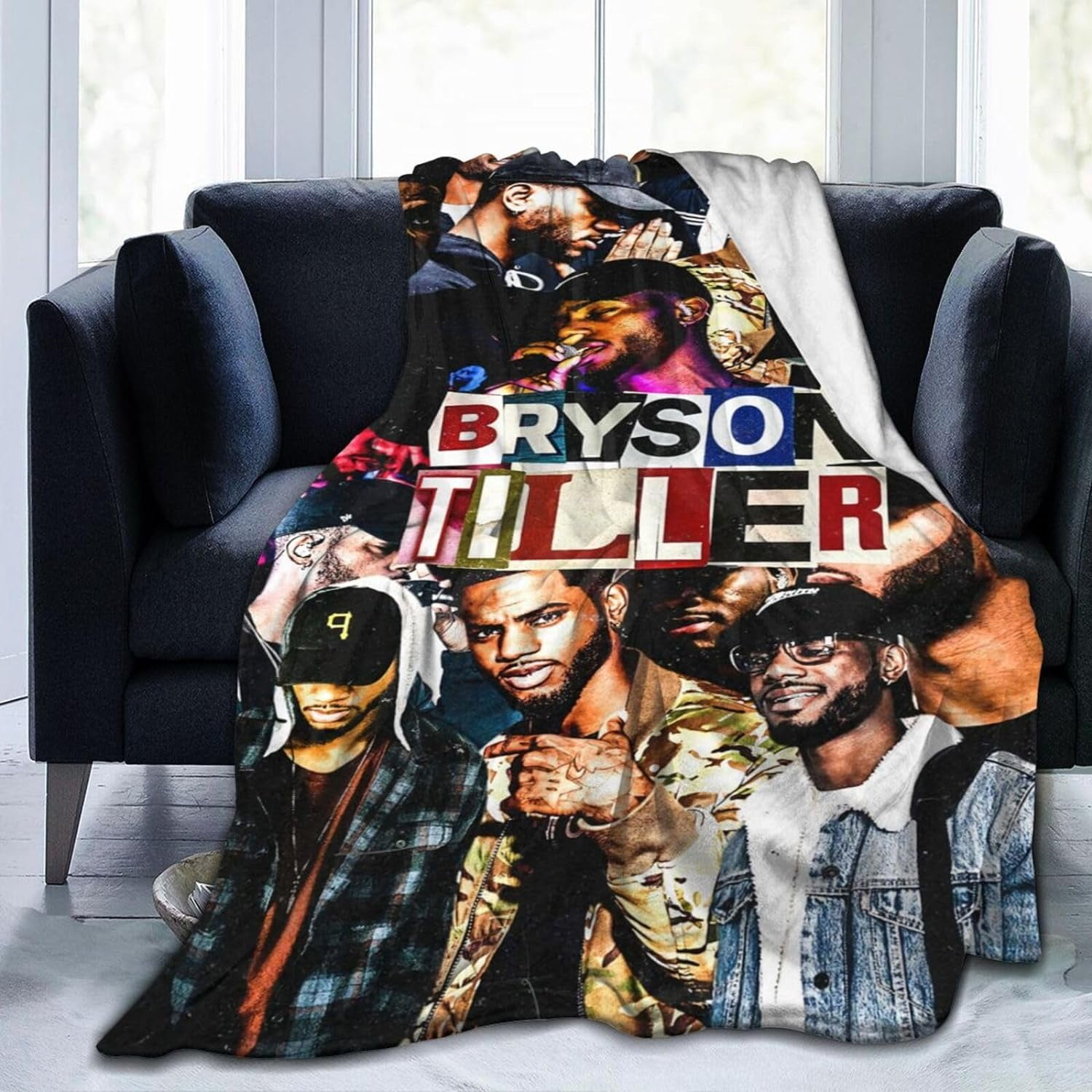 Flannel Blanket Bryson Rapper Tiller Throws Blankets Super Soft Fleece ...