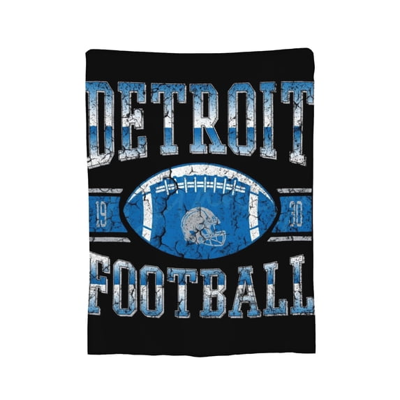 Flannel Blanket Gift Detroit Football Team Design Element Inspired ...