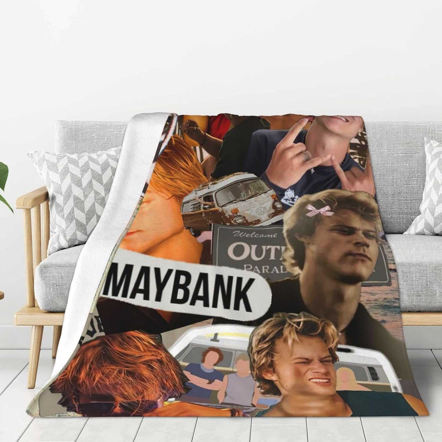 Flannel Blanket JJ Character Maybank Nap Blanket Air Conditioning ...
