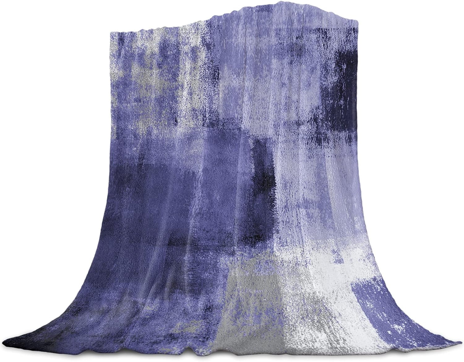 Flannel Blanket Periwinkle Blue Super Soft Breathable Throw Blankets ...