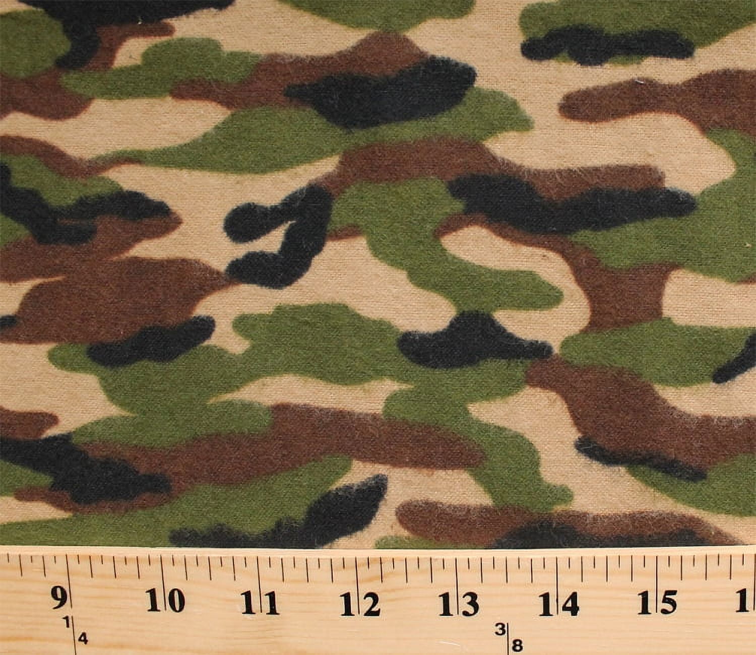 Flannel Camo Camouflage Army Green Cotton Flannel Fabric Print (5251-33 ...