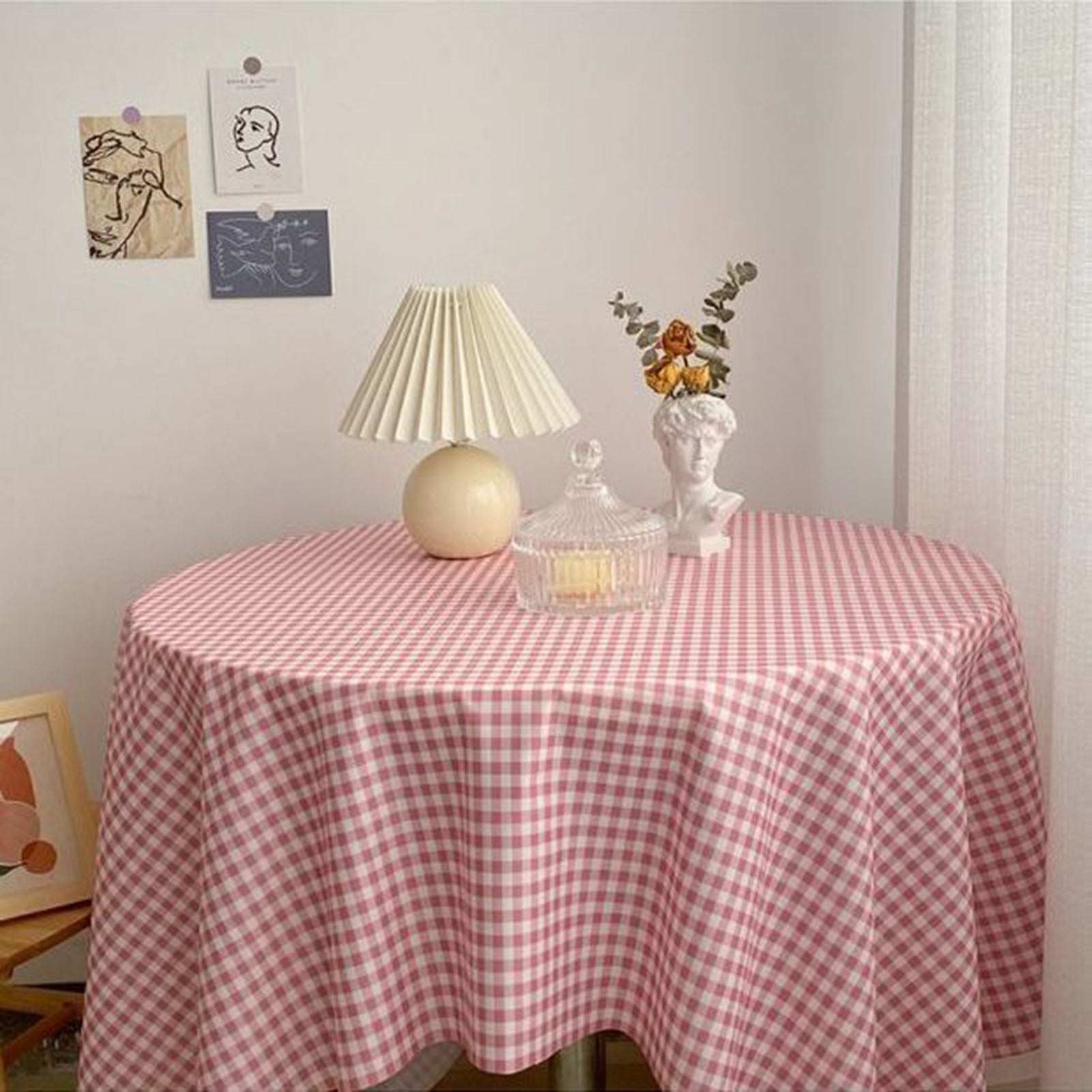 Flannel Checkered Tablecloth, Stain Table Cover for Restaurants ...