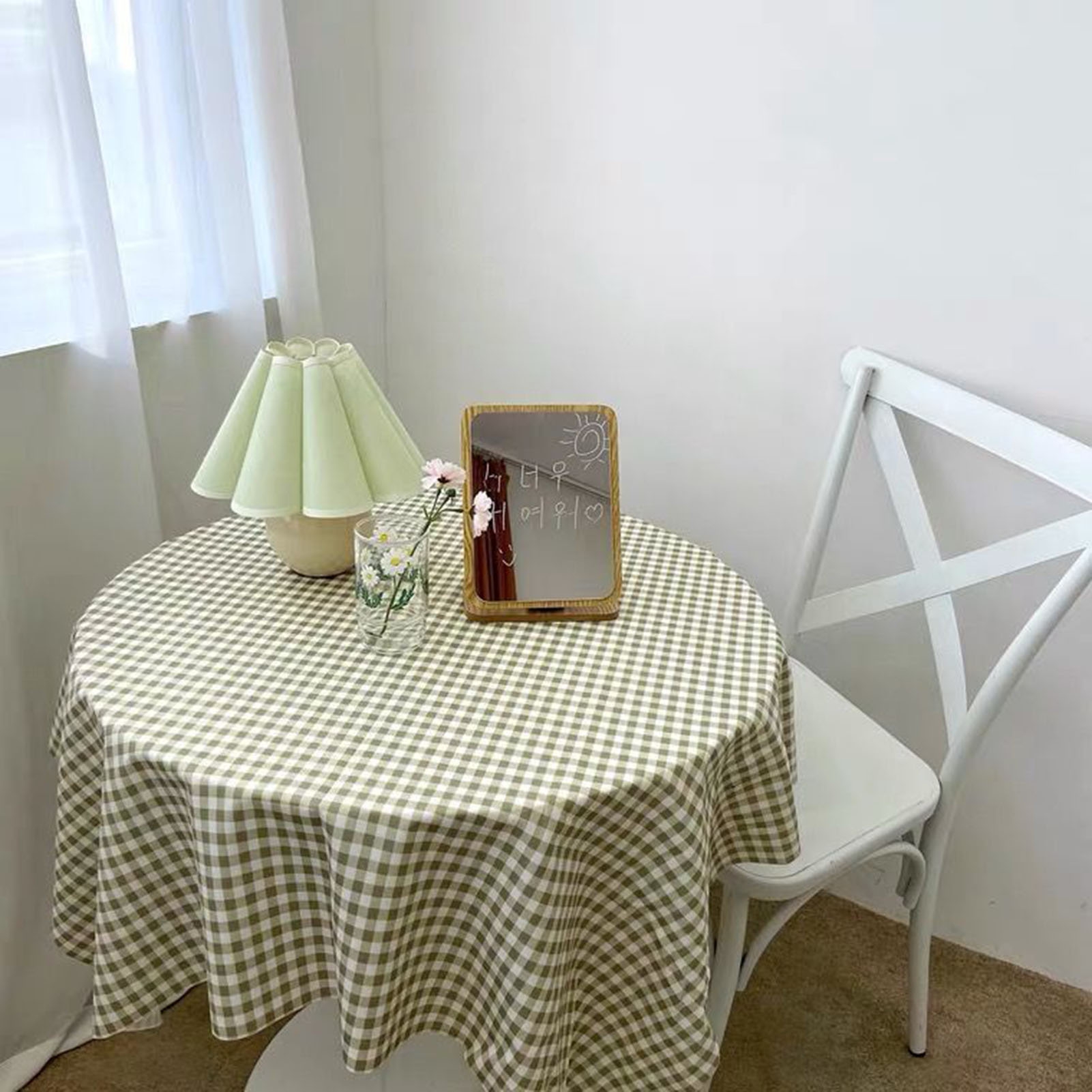 Flannel Checkered Tablecloth, Stain Table Cover for Restaurants ...