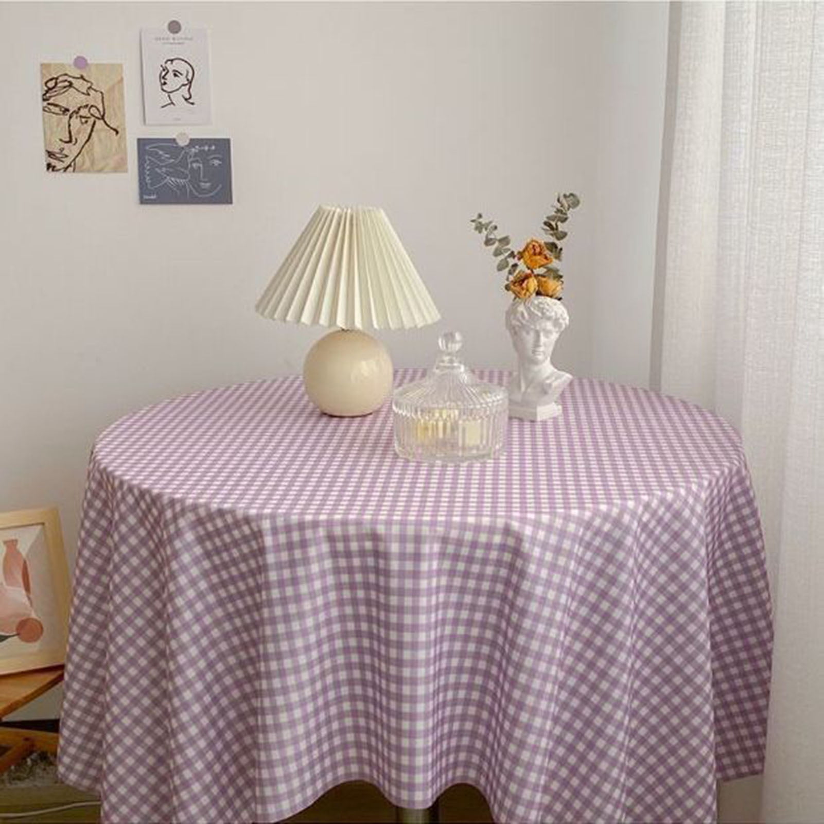 Flannel Checkered Tablecloth, Stain Table Cover for Restaurants ...