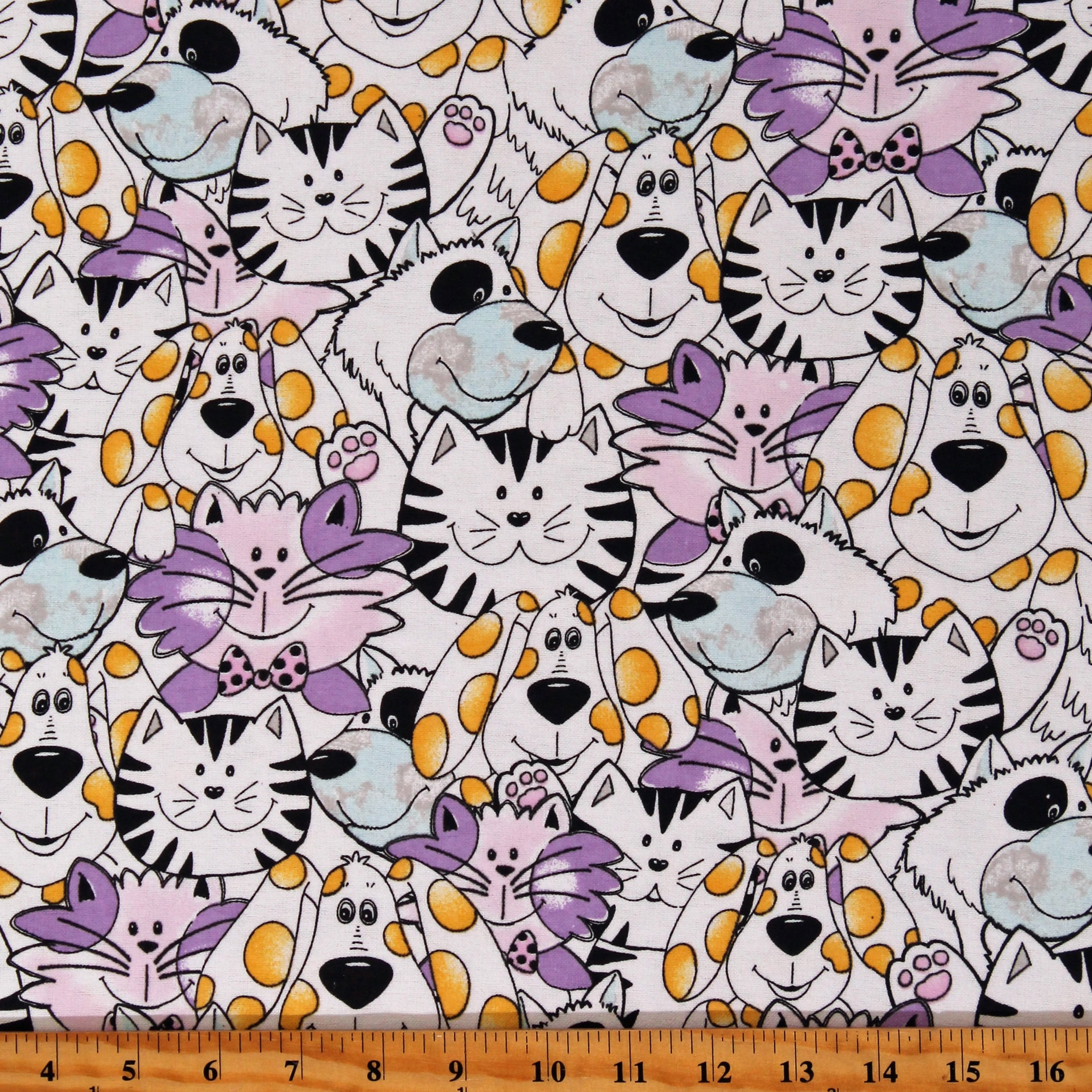 Flannel Dogs & Cats Puppy Puppies Kittens Pets Animals Kids Children's ...