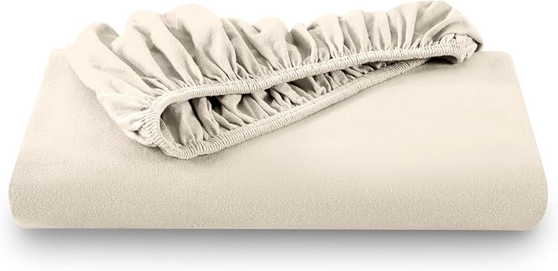 Flannel Fitted Bottom Sheet 100% Cotton, Velvety Soft Heavyweight ...