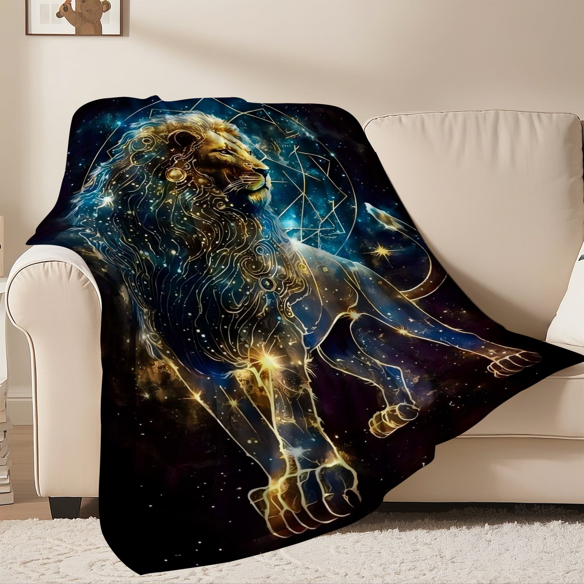 Flannel Fleece Throw Blanket Bed Blanket, Lightweight Cozy Plush ...