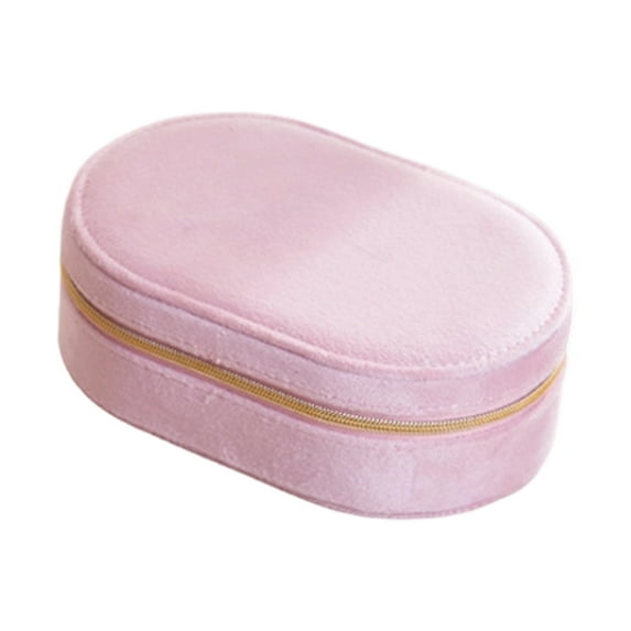 Flannel Jewelry Organizers Box With Secure Lid & Dividers For Earrings ...