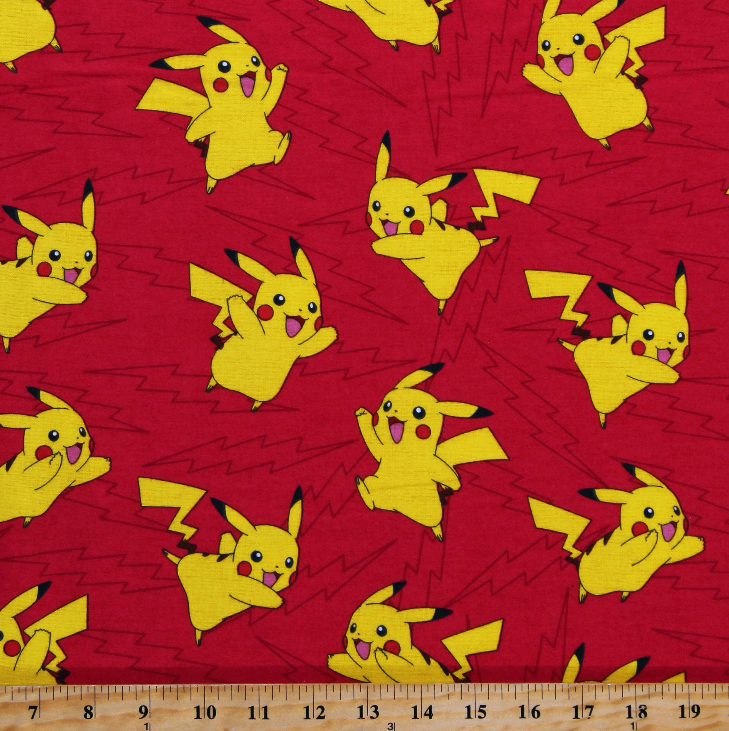 Flannel Pokemon Pikachu Lightning Bolts Video Games Characters Red ...