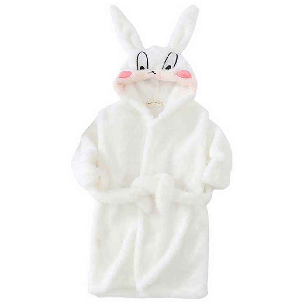 Flannel Robe for Toddler Baby Boys Girls Cartoon Bunny Bathrobe Autumn ...