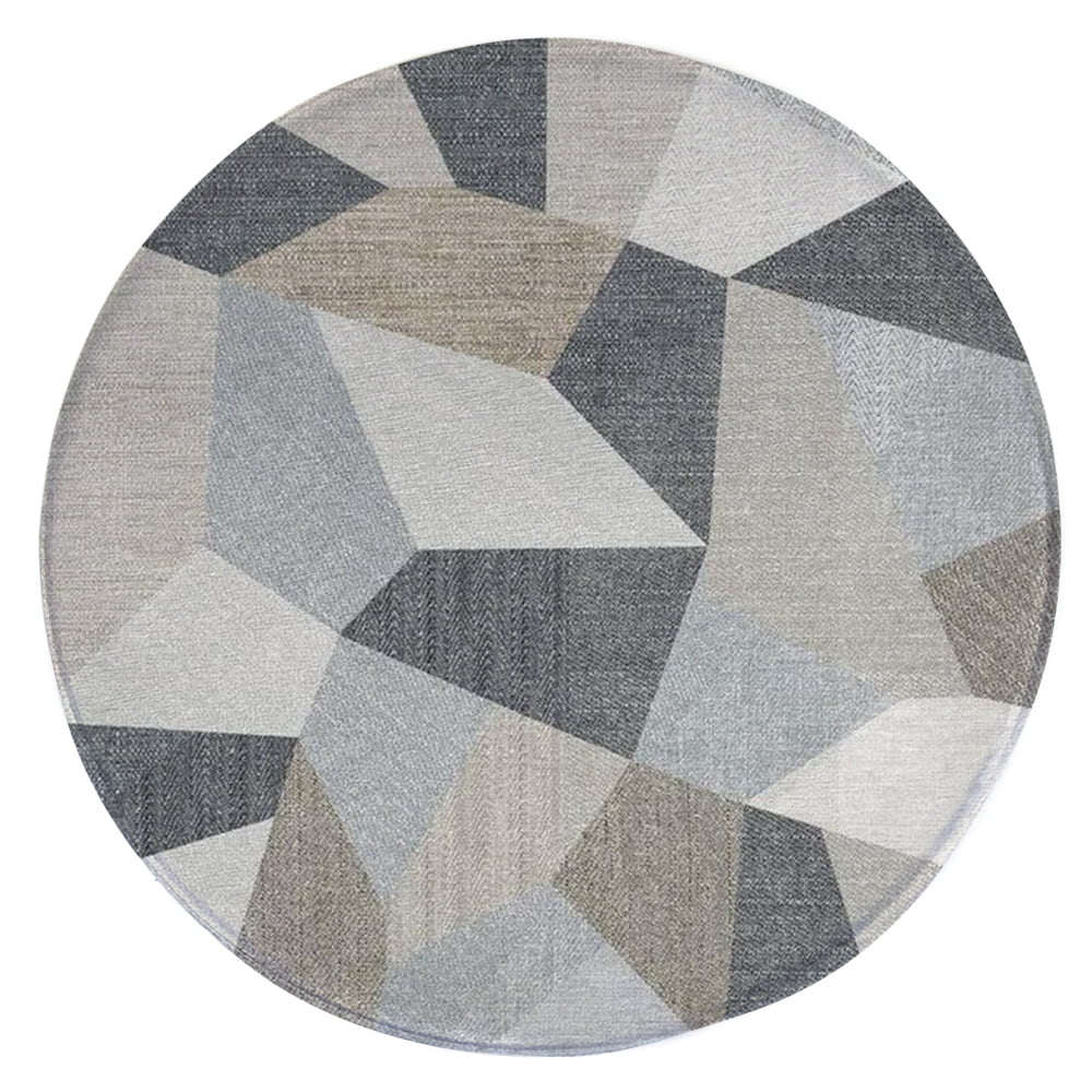 Flannel Round Carpet Art Design Rose 3D Print Living Room Computer ...