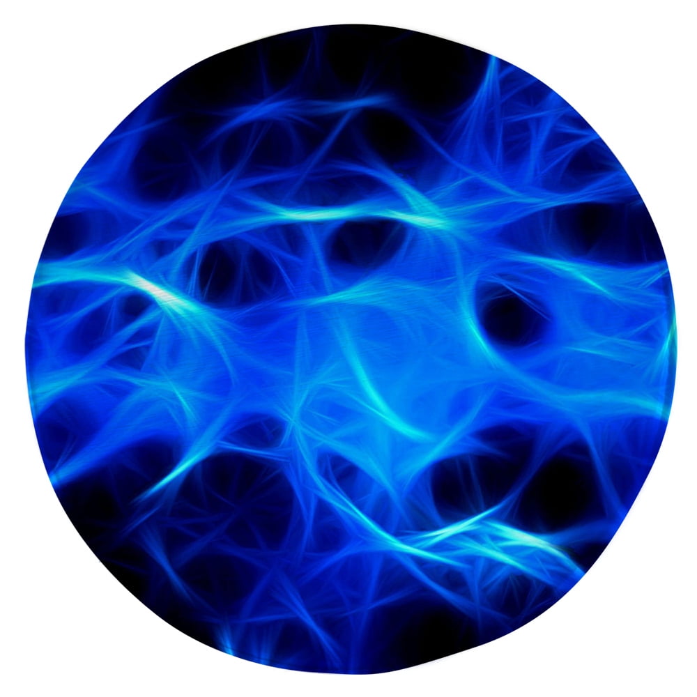 Flannel Round Carpet Flame Art Rose Pattern 3D Printed Dirty Non-slip ...