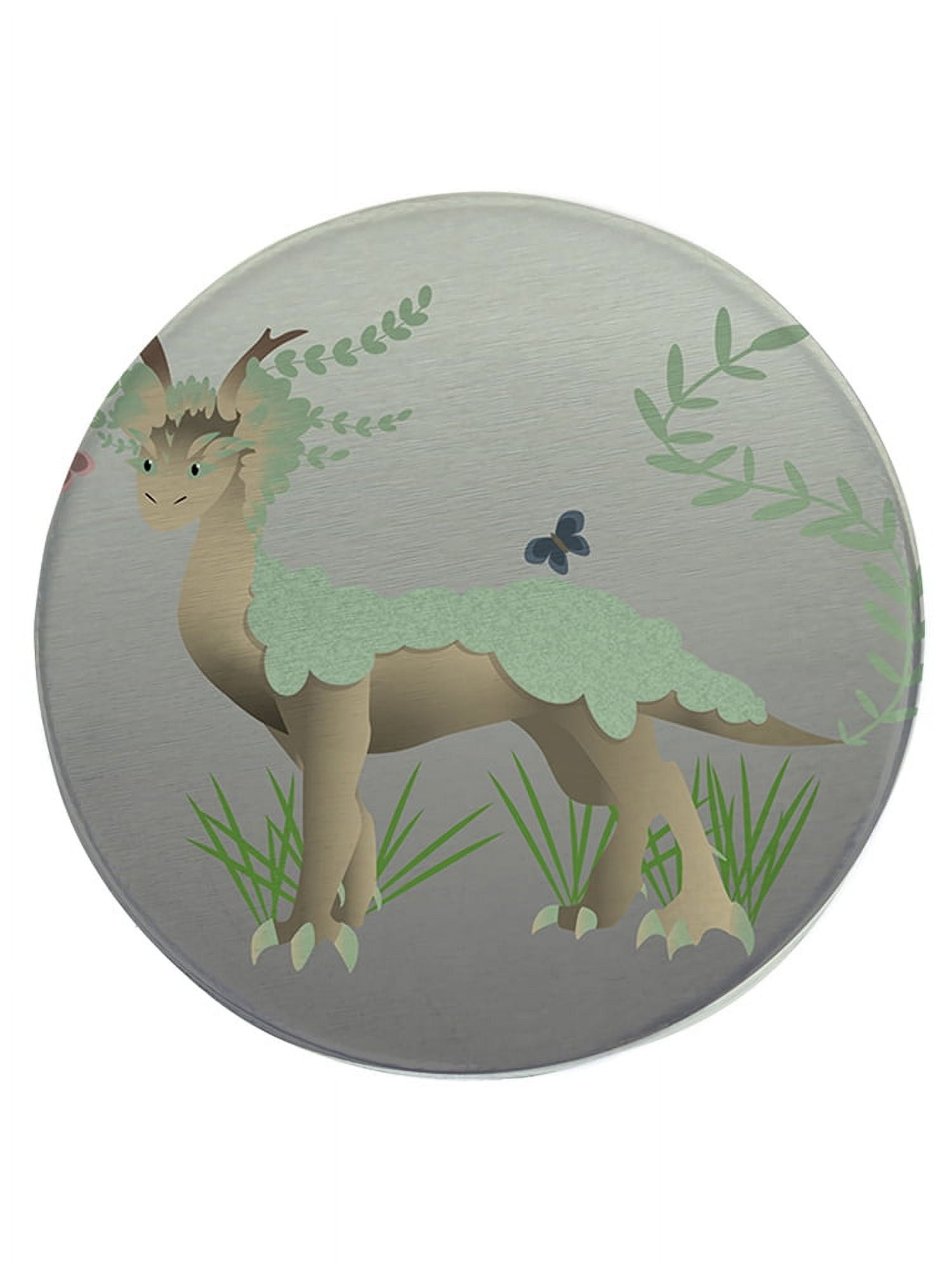 Flannel Round Carpet Modern Geometric Art Pattern 3D Print Flannel ...