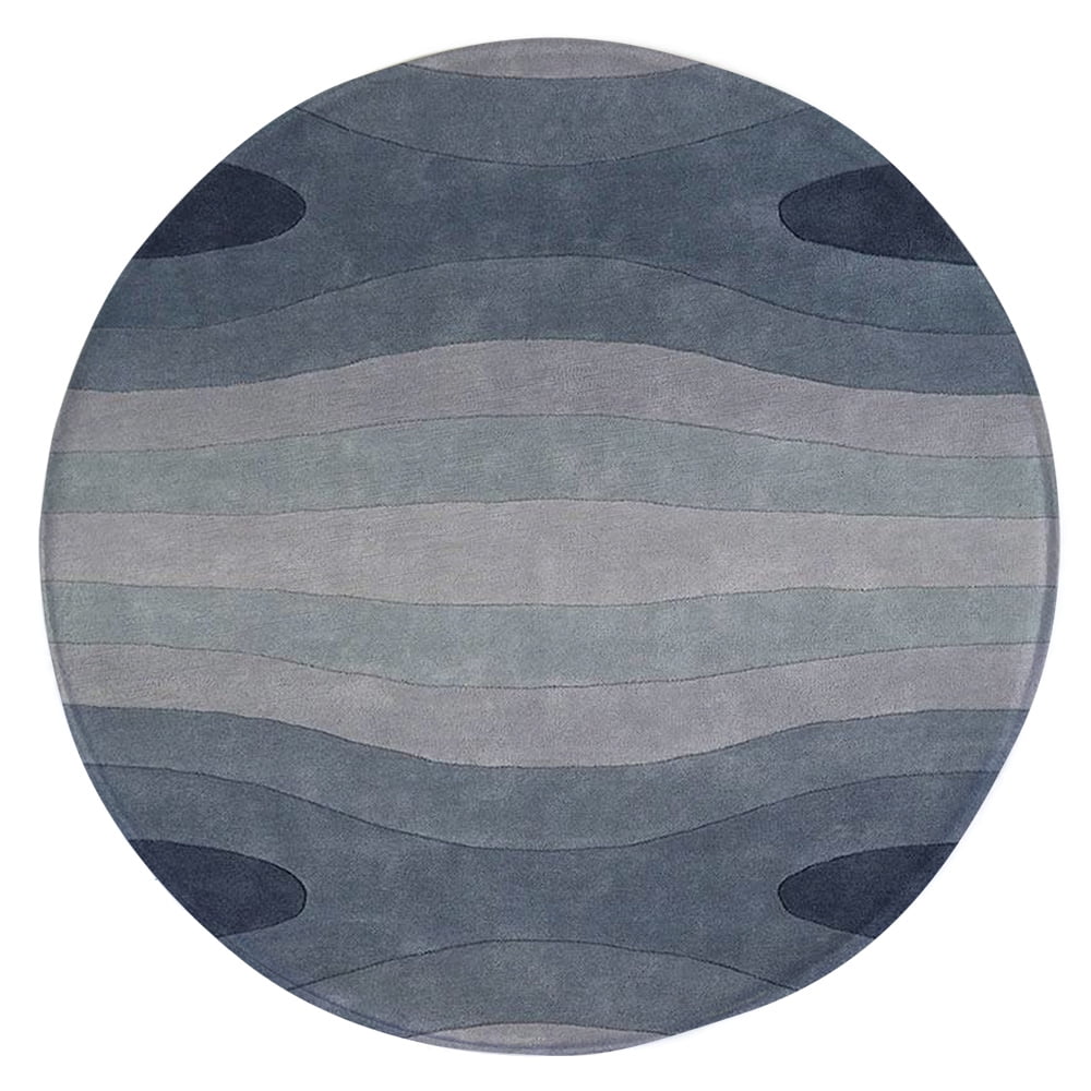 Flannel Round Carpet Nordic Abstract 3D Print Living Room Computer ...