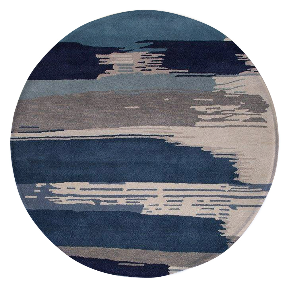 Flannel Round Carpet Nordic Modern 3D Printing Round Rug Home r Sofa ...