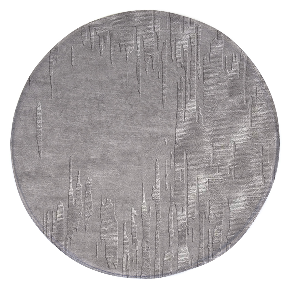 Flannel Round Carpet Nordic Modern Art 3D Printing Round Rug Living ...