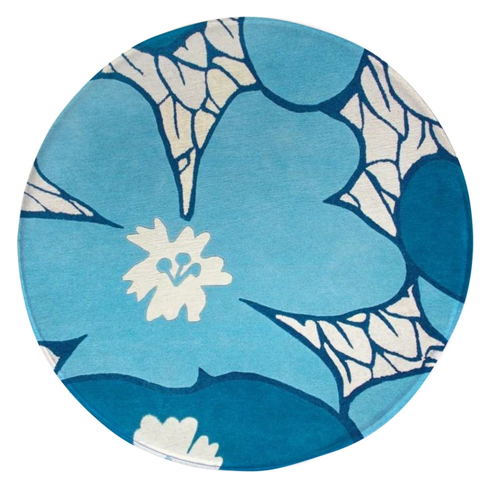 Flannel Round Carpet Spiral Pattern 3D Print Living Room Computer Table ...