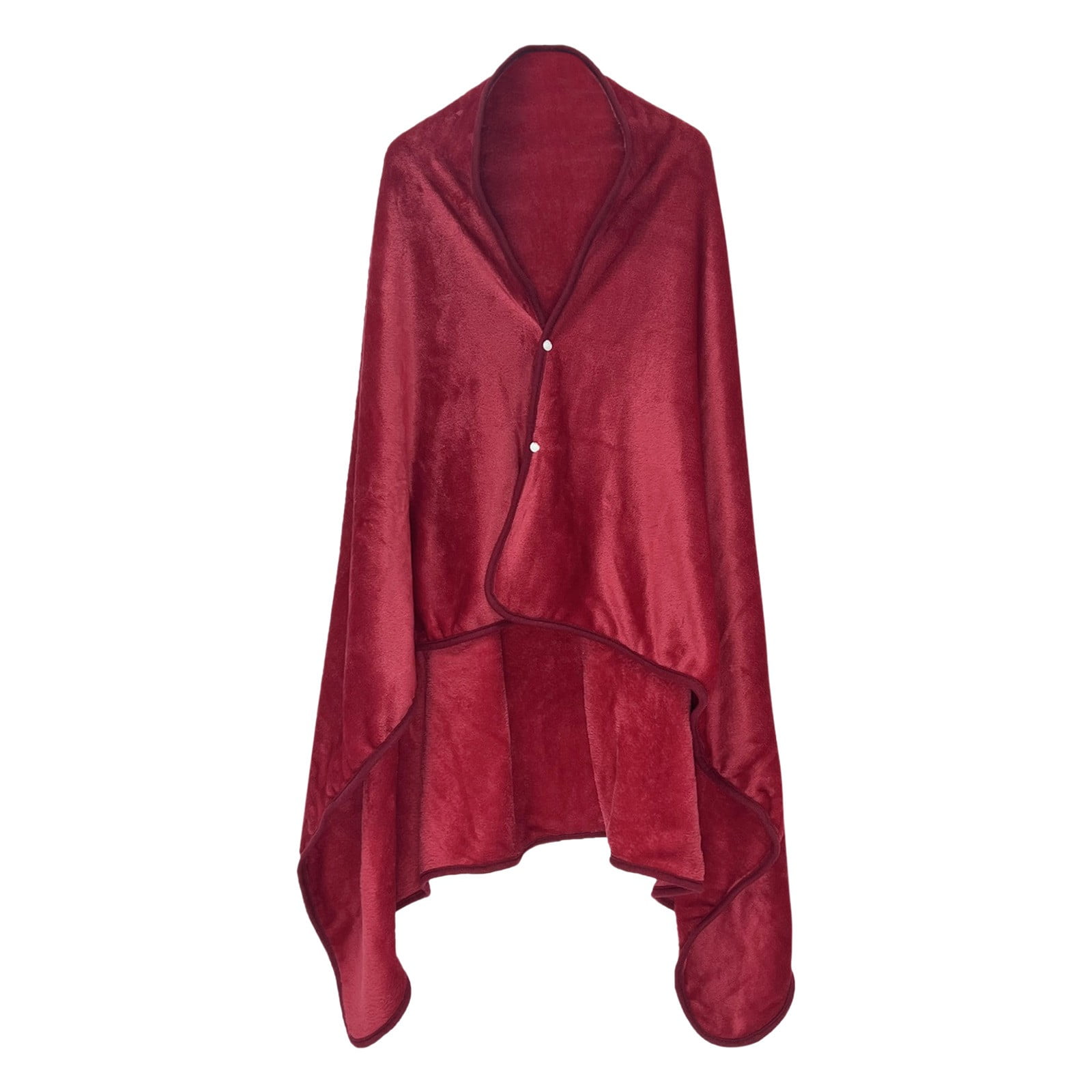 Flannel Shawl Blanket Multi-Functional Travel Throw Pillow Nap Blanket ...