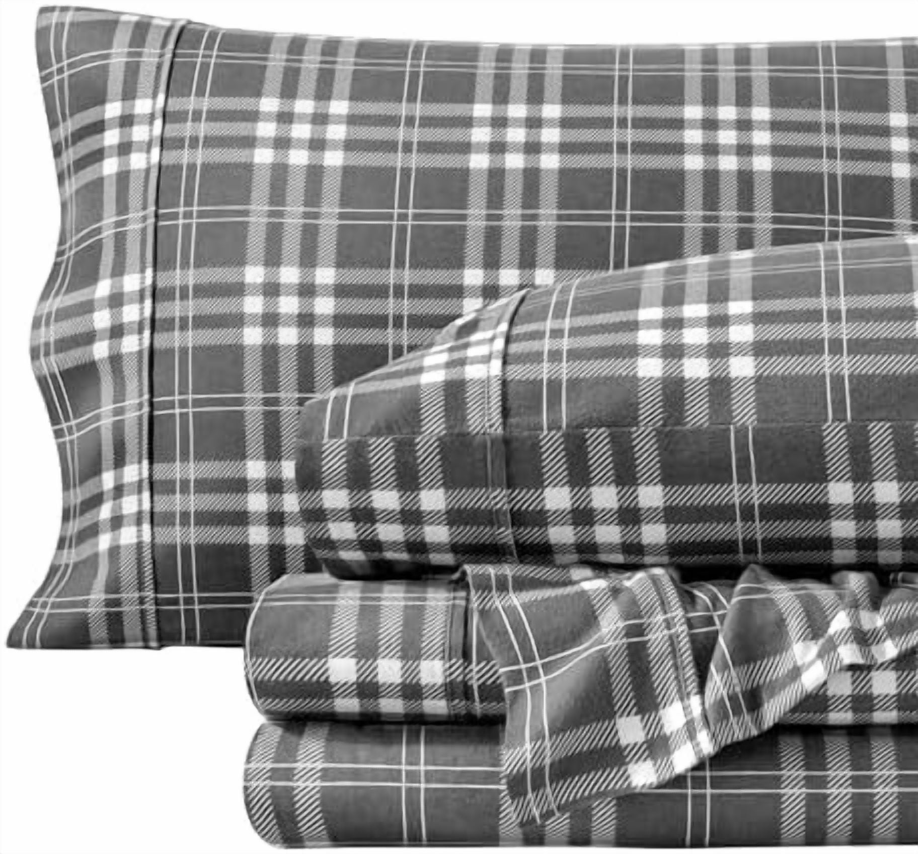 Flannel Sheet Set Prints, 100% Cotton, Velvety Soft Heavyweight ...