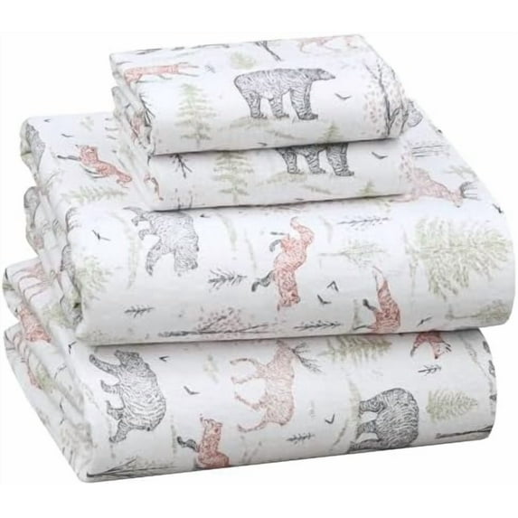 Flannel Sheets California King Size - 100% Cotton Brushed Cal King Bed ...