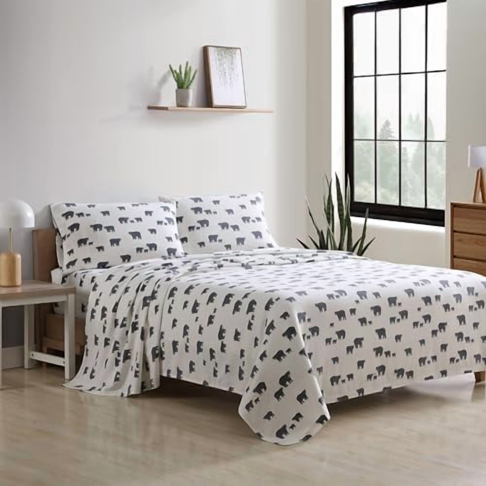 - Flannel Sheets Full Size, Anti-Pilling & Wrinkle Resistant Cotton ...
