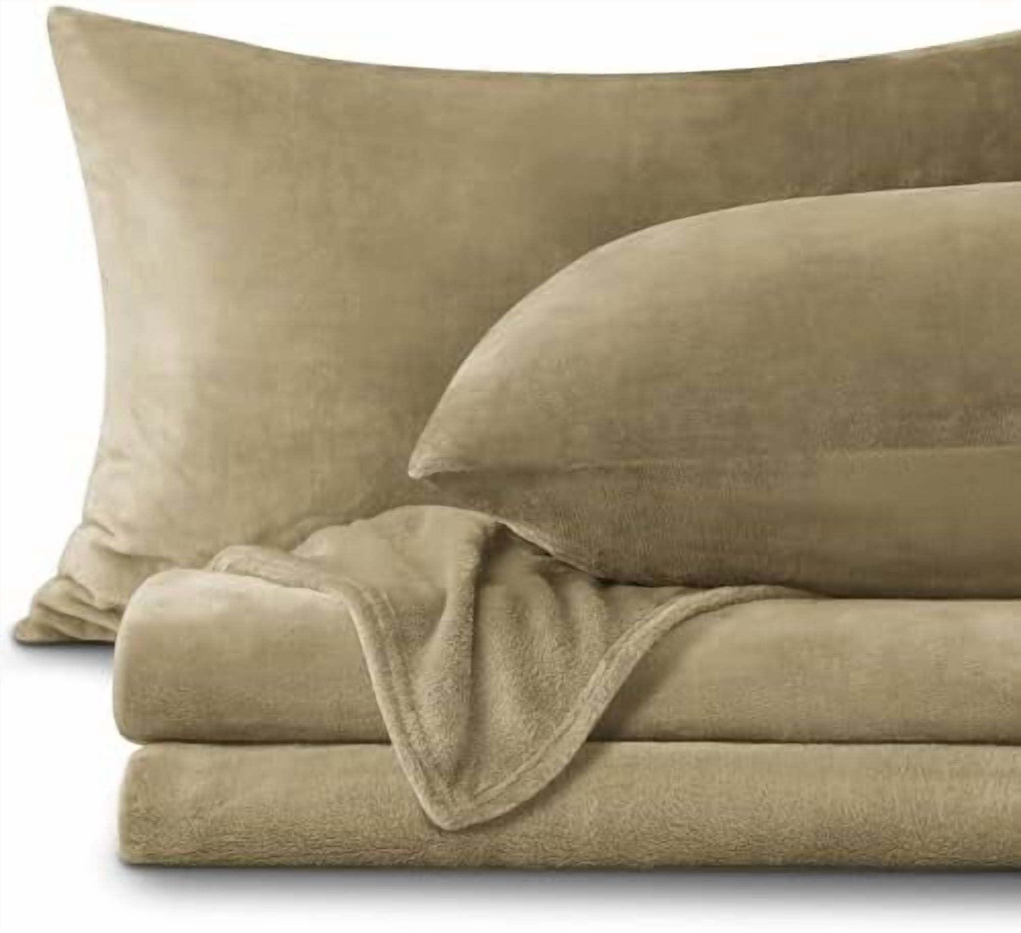 Flannel Sheets Full Size Camel - Super Soft Fleece Sheets Set Fluffy ...