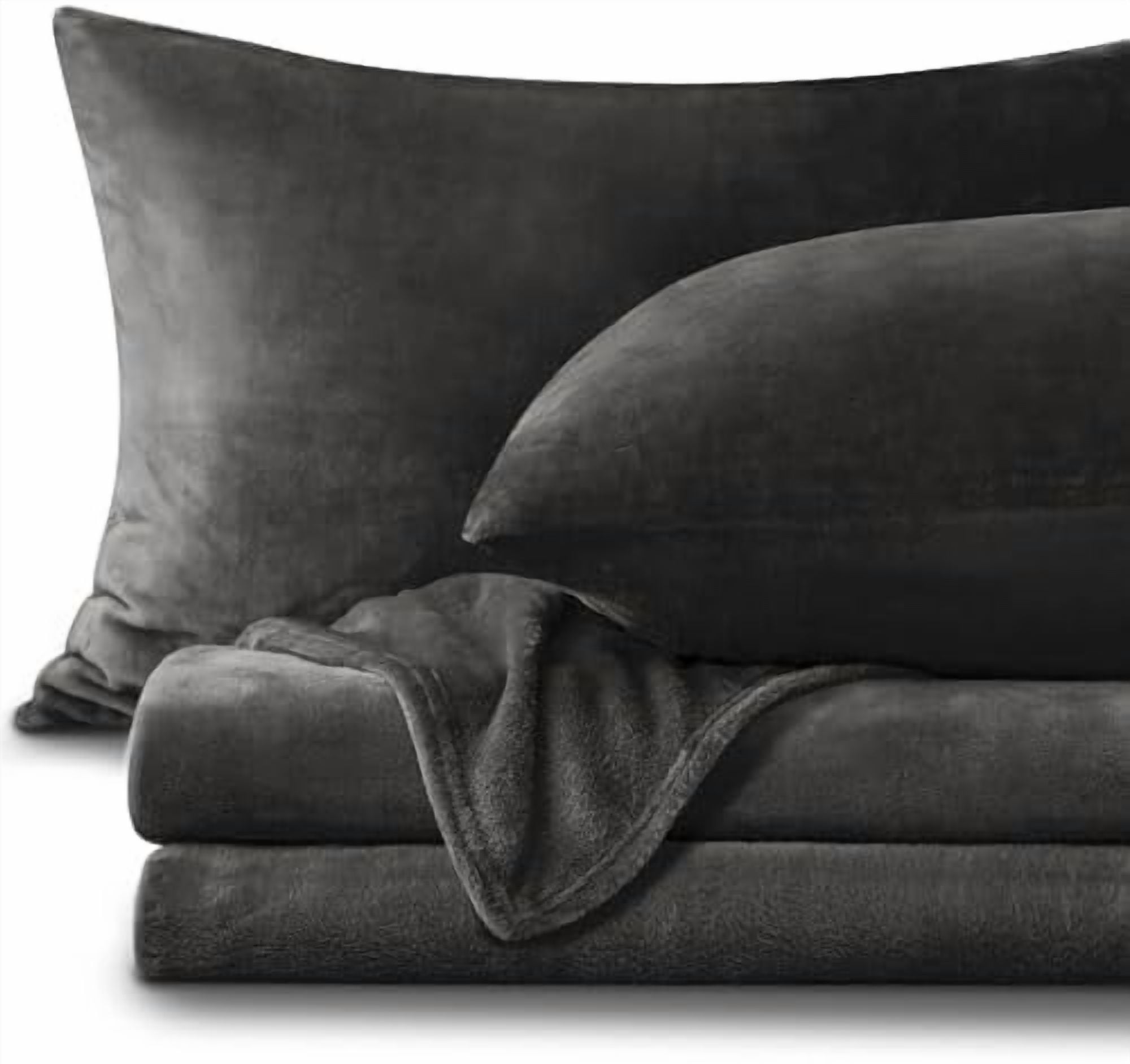 Flannel Sheets Full Size Dark Gray - Super Soft Fleece Sheets Set ...