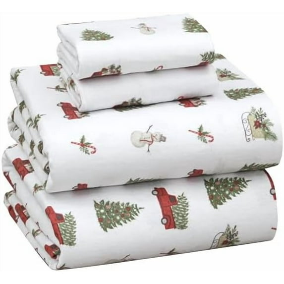 Flannel Sheets King Size - 100% Cotton Brushed King Bed Sheets Set ...