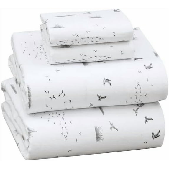 Flannel Sheets King Size - 100% Cotton Brushed King Bed Sheets Set ...