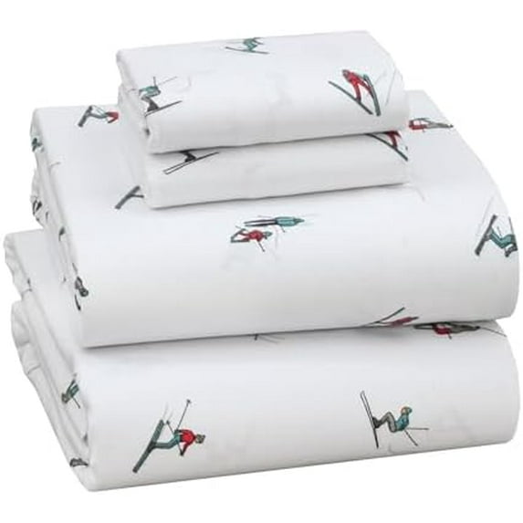 Flannel Sheets Queen Size - 100% Cotton Double Brushed Bed Sheets, Deep ...