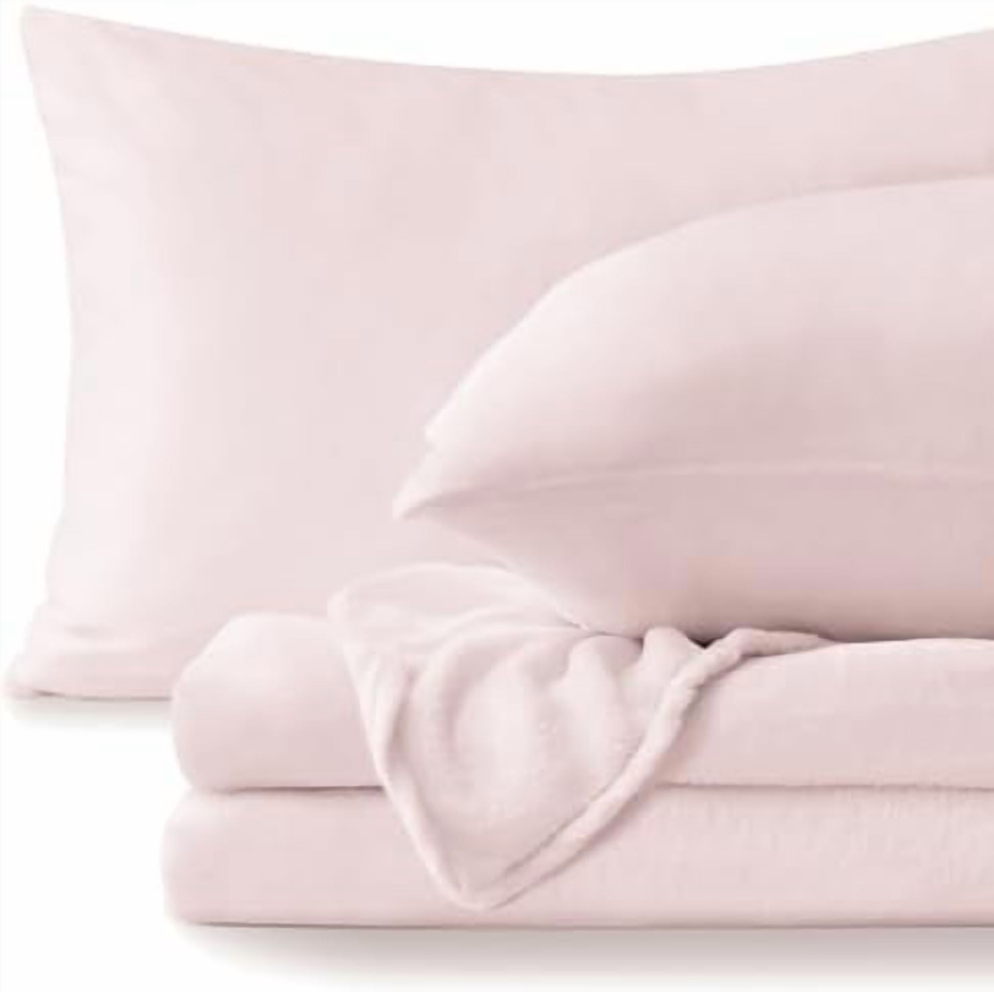 Flannel Sheets Queen Size Pink - Super Soft Fleece Sheets Set Fluffy ...