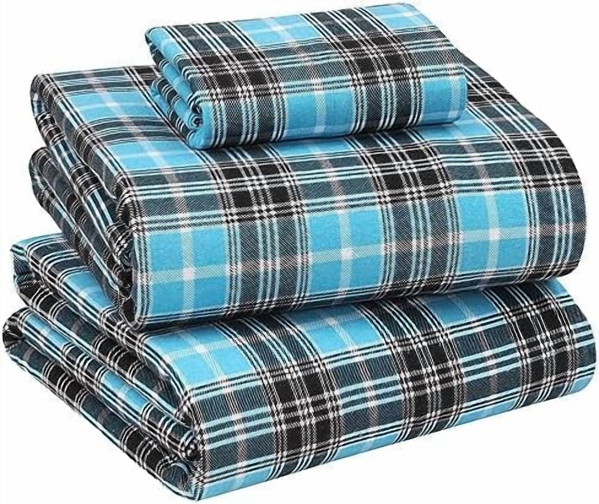 Flannel Sheets Twin Size - 100% Cotton Double Brushed Twin Sheets Set ...
