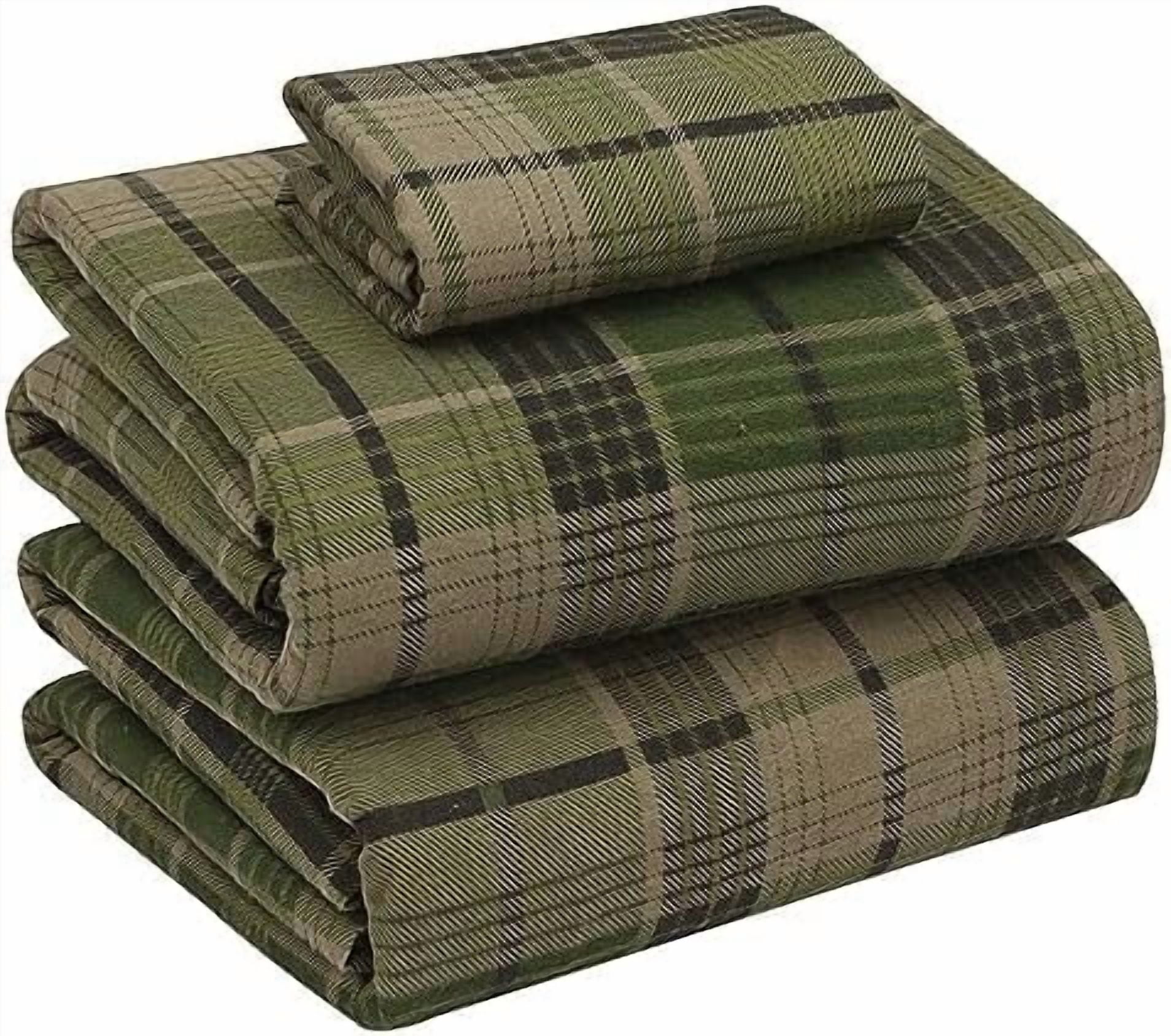 Flannel Sheets Twin Size - 100% Cotton Double Brushed Twin Sheets Set ...