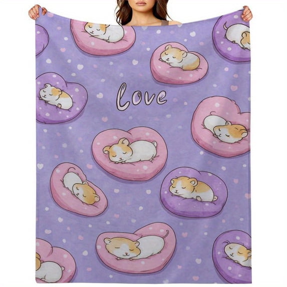 Flannel Throw Blanket 280GSM, All-Season Digital Print, Floor Mat & Nap ...